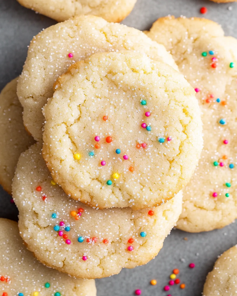 3-Ingredient Easy Sugar Cookies (No Eggs!)