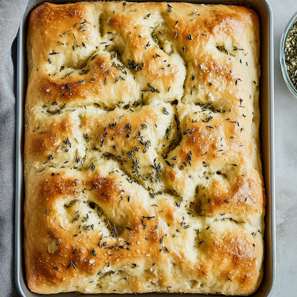 Easy Homemade Focaccia Bread – Soft, Fluffy & No-Knead!