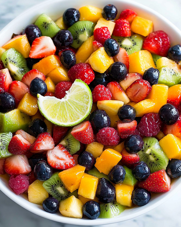 Honey Lime Rainbow Fruit Salad – Easy & Refreshing Recipe