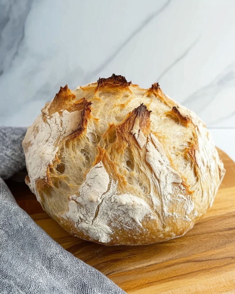 Quick and Easy No-Knead Bread (No Fuss, Just 4 Ingredients!)