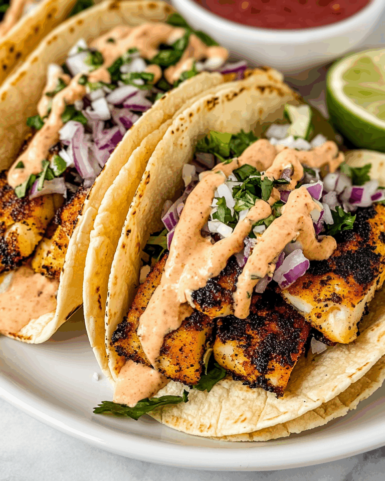 Ultimate Blackened Fish Tacos with Chipotle Lime Sauce